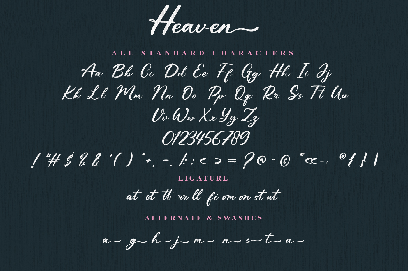 Heaven - Handwritten Font, Fonts | GraphicRiver